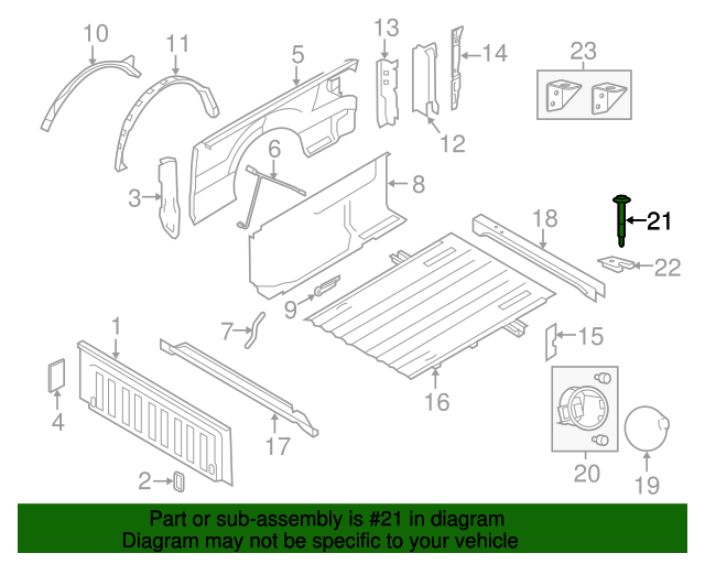 1997-2014 Ford Mount Bolt -W709424-S902 | TascaParts.com