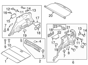 85720-D3000-TRY - Floor Cover Panel 2016-2021 Hyundai Tucson ...