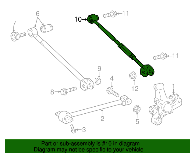 2012-2018 Toyota Alignment Camber / Toe Lateral Link 48740-06040 ...