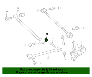 90080-17223 - Lower Control Arm Nut - 2000-2022 Toyota | OEM Genuine ...