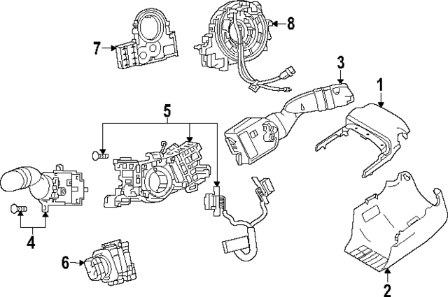 2023-2024 Lexus Angle Sensor 8924B-0E040 | OEM Parts Online