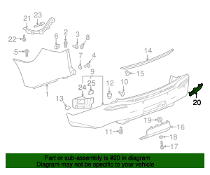 2018-2024 Buick Enclave Rear Driver Side Fascia Lower Signal Lamp ...