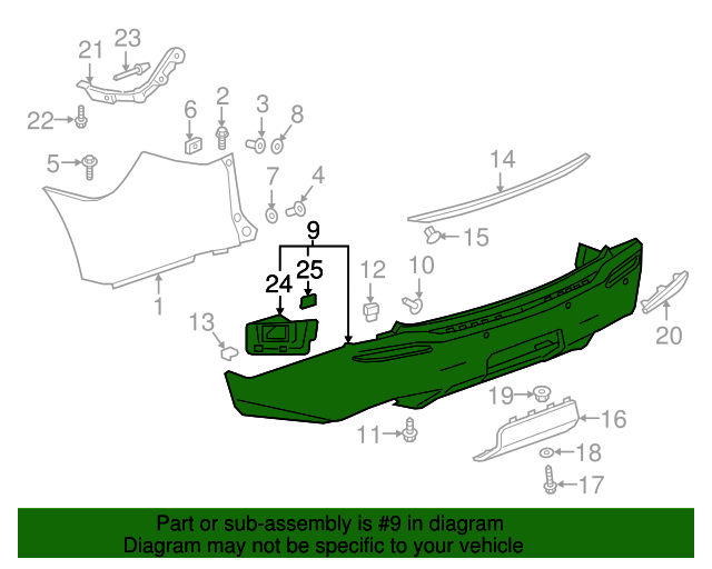 2018-2021 Buick Enclave Fascia (Replaces Part Number 84434627) 84946286 ...