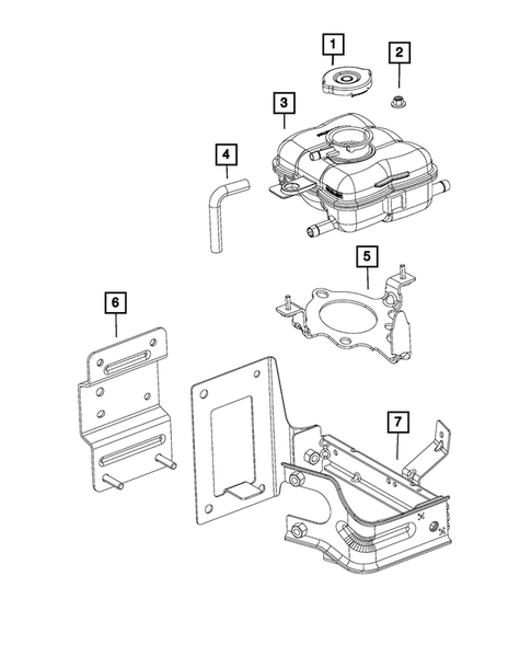 Engine Coolant Reservoir (Bottle) for 2021 Dodge Challenger | Mopar ...