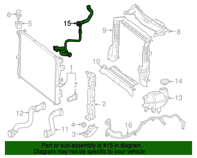 253-501-72-00 - Reservoir Hose 2017-2019 Mercedes-Benz | Mercedes-Benz ...