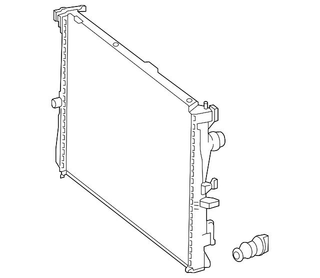 2015-2020 Mercedes-Benz Coolant Radiator 099-500-71-00 | Mercedes-Benz ...