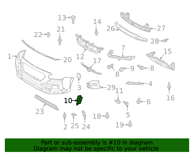 2022-2024 Subaru Outback Side Trim 57756AN02A | Subaru Parts Store