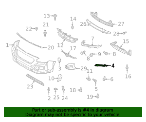 2022-2024 Subaru Outback Side Bracket 57707AN19A | Subaru Parts Store