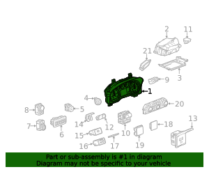 2022-2023 GM Instrument Cluster 85154334 GM | GMPartsDirect.com