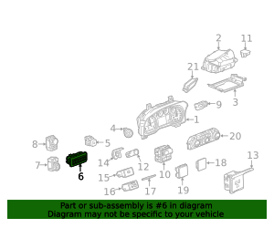 2019-2021 GM Auxiliary Multifunction Switch 84688687 | TascaParts.com
