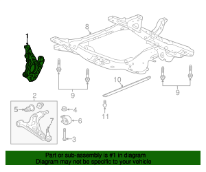 2018-2024 GM Knuckle - Driver's Side (LH) 84210076 | TascaParts.com