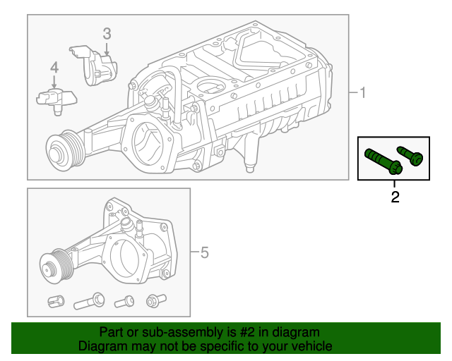 LR010917 - Supercharger Bolt 2010-2023 Land Rover | Land Leaping ...