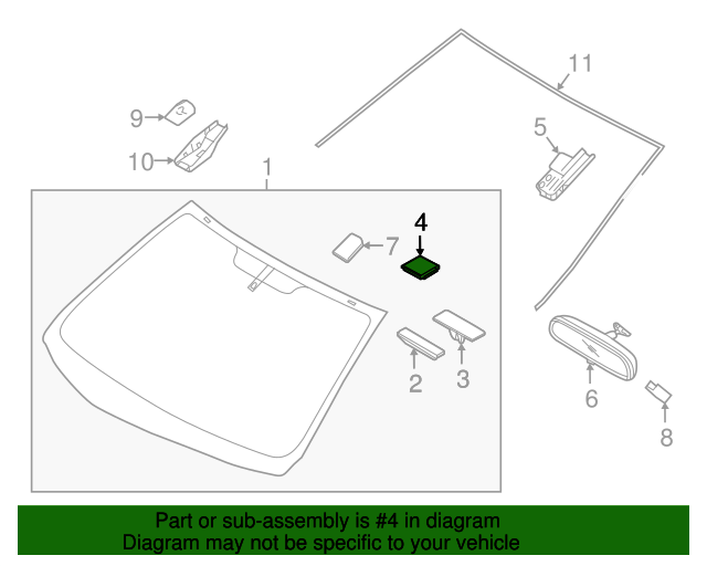 97257-A8000 - Rain Sensor 2017-2022 Hyundai | AutoNationParts.com