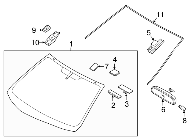 2017-2022 Hyundai Ioniq Trim Cover 95742-G2000 | QuirkParts