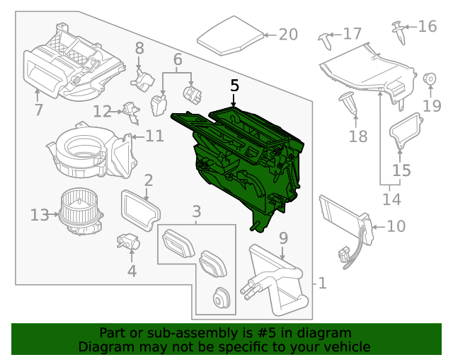 CK4Z-18A484-D - Evaporator Case - 2015-2019 Ford | Eastgate Ford Parts CA