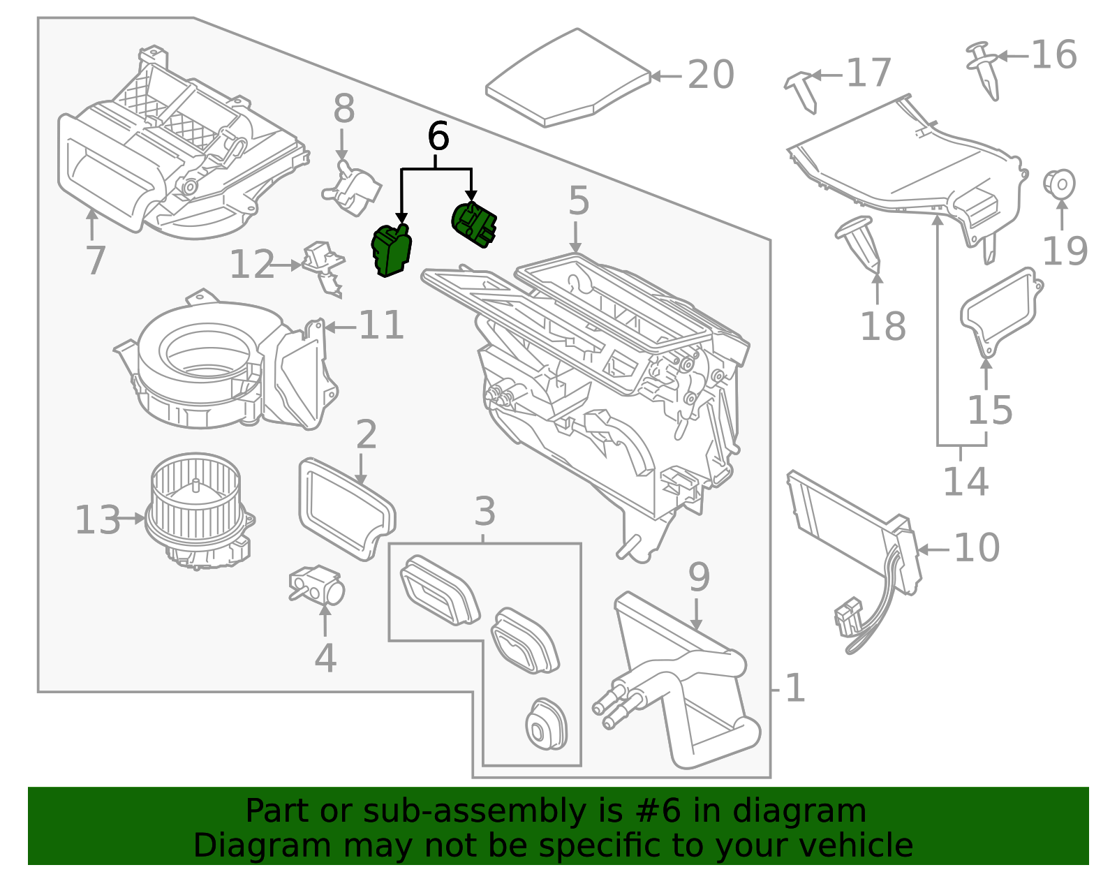KK2Z-19E616-A - Adjust Motor 2020-2023 Ford | Big 3 Auto Parts