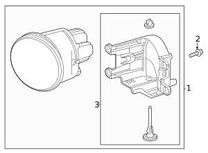 2021-2023 Toyota Fog Lamp Assembly Bracket Assembly 81229-48051 | OEM ...