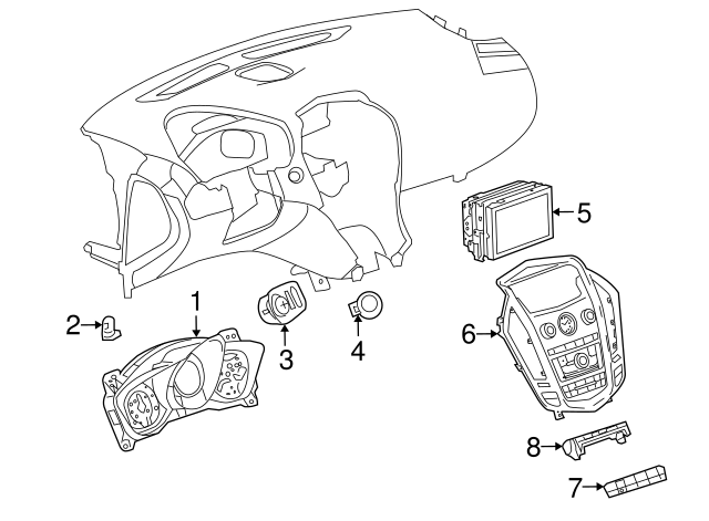 2010-2016 Cadillac SRX Heater, Air Conditioning, and Radio Control ...