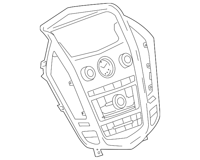 2010-2016 Cadillac SRX Heater, Air Conditioning, and Radio Control ...