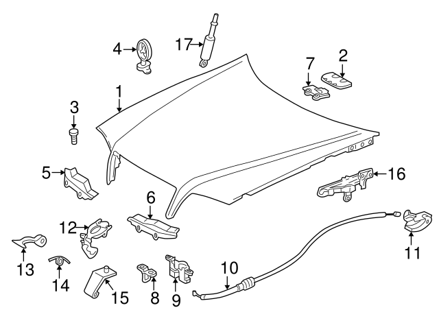 202-880-02-60 - Striker 1994-2018 Mercedes-Benz | Mercedes-Benz USA Parts