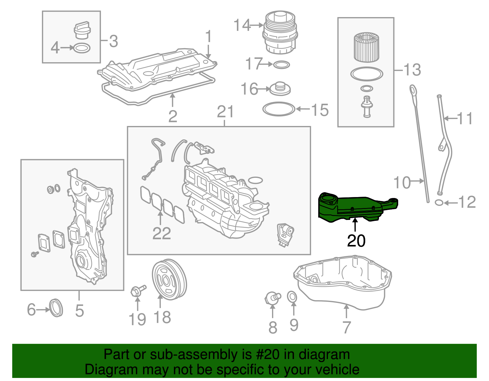 2009-2018 Toyota 2009-2018 Toyota - Oil Pick-Up 15104-0V060 | Sparks Parts