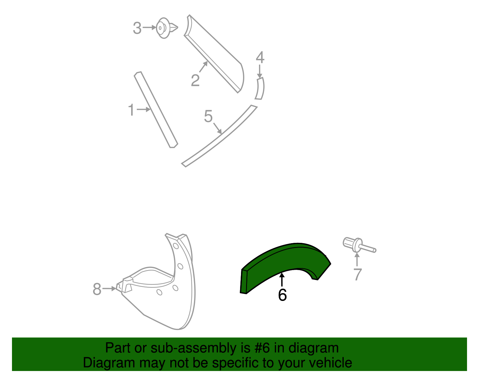 2011-2016 Mini Cooper Countryman Wheel Opening Molding 51-77-9-801-883 ...