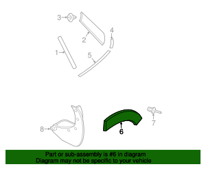 51-77-9-801-883 - Cover, wheel arch, rear left 2011-2016 Mini Cooper ...