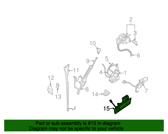 2008-2011 Nissan Armada Handle 90606-ZQ78A | TascaParts.com