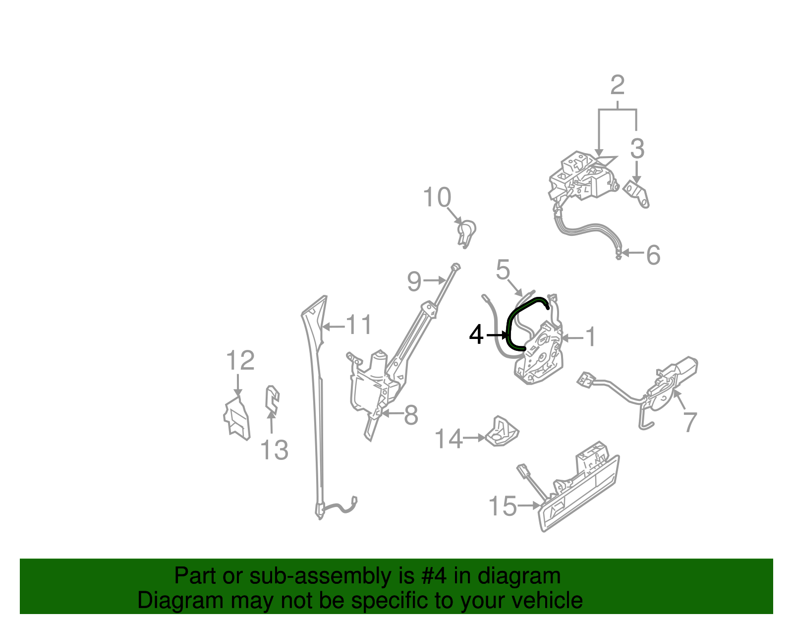 2004-2015 Nissan Cable 90519-7S000 | Nissan Parts Central