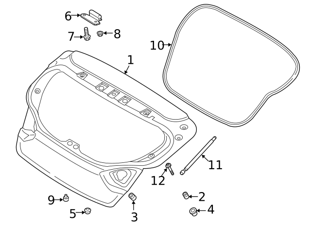 73700-J3000 - Liftgate 2019-2022 Hyundai | AutoNation Parts