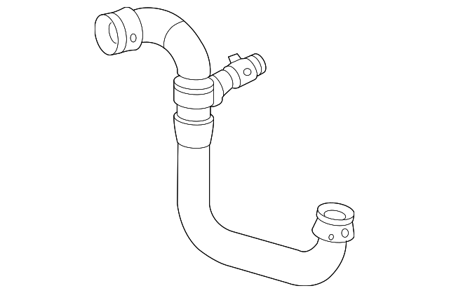 204-500-04-75 - Lower Hose 2008-2015 Mercedes-Benz C 63 AMG® | Mercedes ...