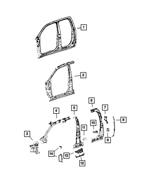 Aperture Panel, Pillar Supports and Cab Back for 2021 Ram 1500 | Mopar ...