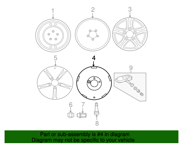 2007-2013 Toyota Tundra Wheel Alloy 18 Inch 42611-0C110 | Toyota Parts ...