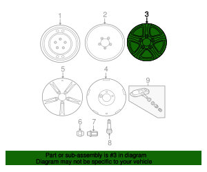 2007-2017 Toyota Wheel Alloy Standard 18 Inch 42611-0C100 | OEM Parts ...