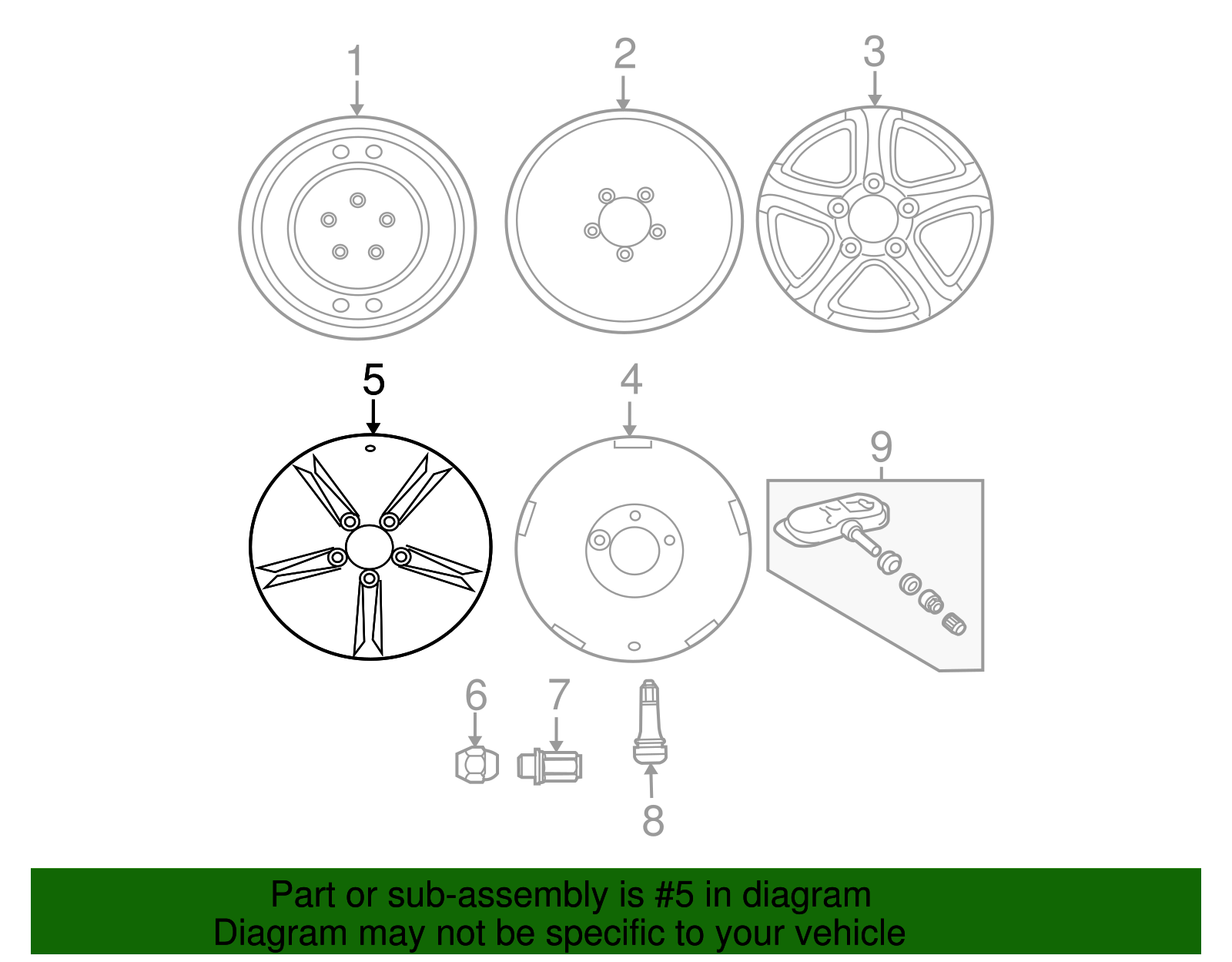 Genuine Toyota Wheel Alloy 20 Inch part# 4261A-0C010 for 2007-2017 ...