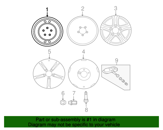 2007-2012 Toyota Tundra Wheel, Steel 42601-0C030 | Toyota Parts Center