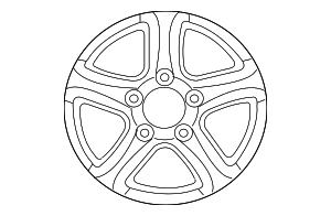 2007-2017 Toyota Wheel Alloy Standard 18 Inch 42611-0C100 | Toyota ...
