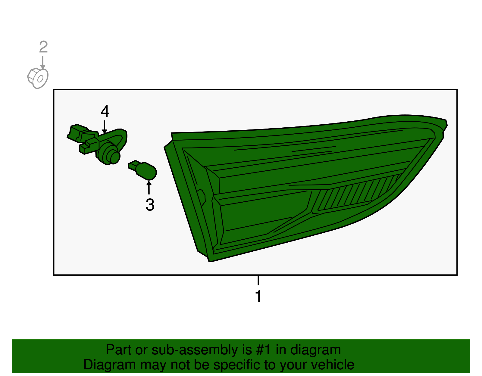 2022-2024 GMC Terrain Backup Lamp Assembly 84931515 GM | GMPartsDirect.com