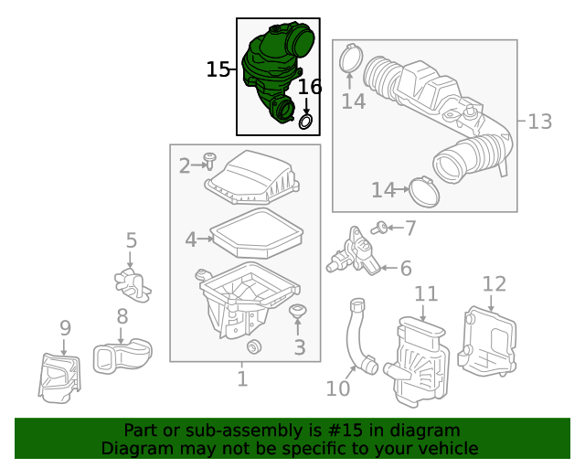 2016-2022 Volvo Engine Air Intake Resonator 31370245 | OEM Parts Online