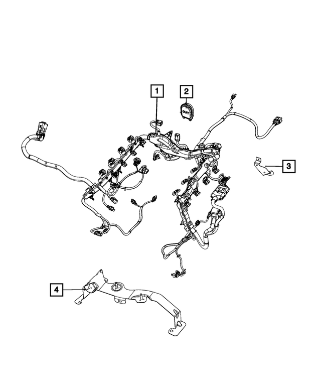 2022 Jeep Wagoneer Powertrain Wiring 68343385AD | My Mopar Parts