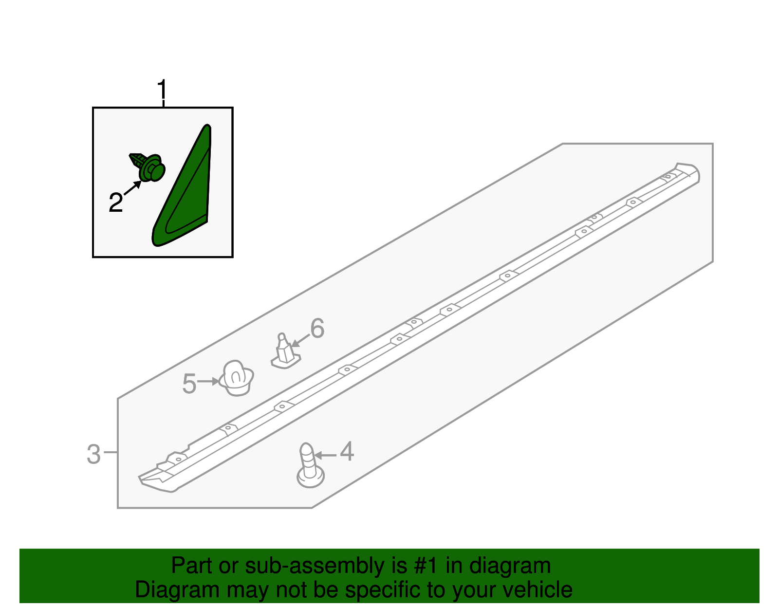 7405A565 - Applique 2014-2024 Mitsubishi | Mitsubishi Direct Parts