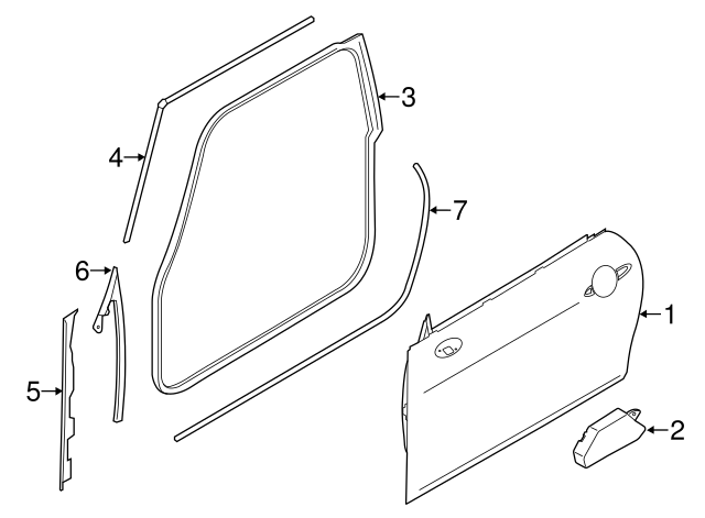 2014-2024 Mini Cooper Front Seal 51-33-7-299-997 | Mini Parts Direct