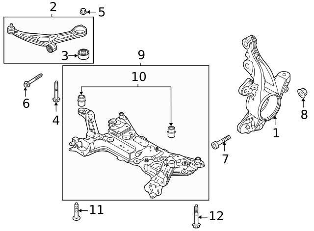 2021-2023 Ford Engine Cradle LX6Z-5019-S | OEM Parts Online