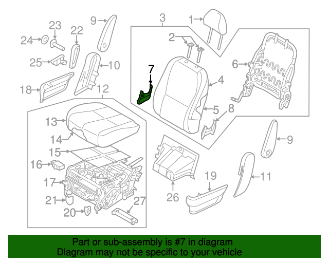 89478-A9010DAA - Pivot Cover 2015-2021 Kia Sedona | Kia.Parts Store