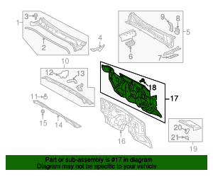 2007-2022 Toyota Insulating Cover 55210-0C042 | Toyota Parts Center