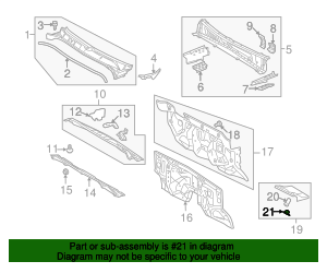 2007-2022 Toyota Insulator Pad Plate 55239-48020 | Toyota Parts Center