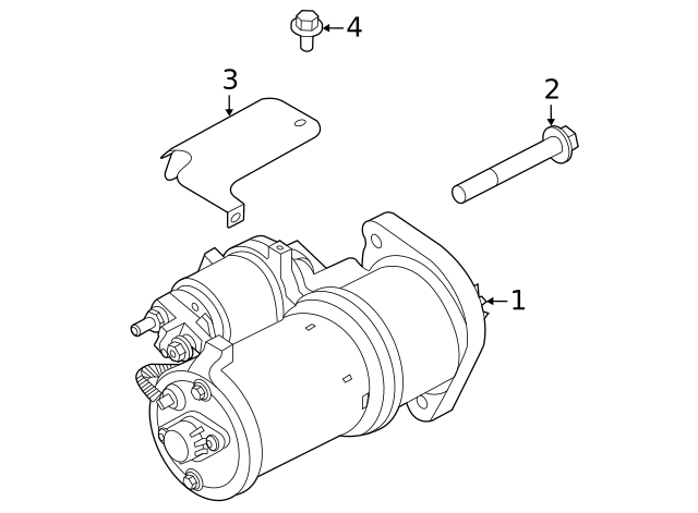 FB110156 - Starter Mount Bolt 2010-2023 Land Rover | Land Leaping ...