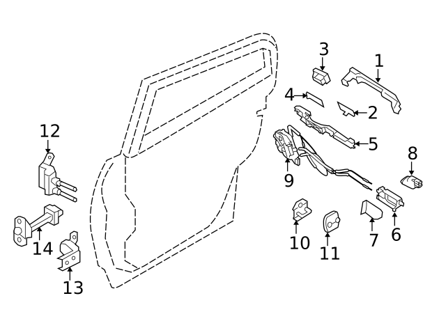 2014-2020 Infiniti Q50 Lock Assembly 82501-4GA0A | INFINITI Parts ...