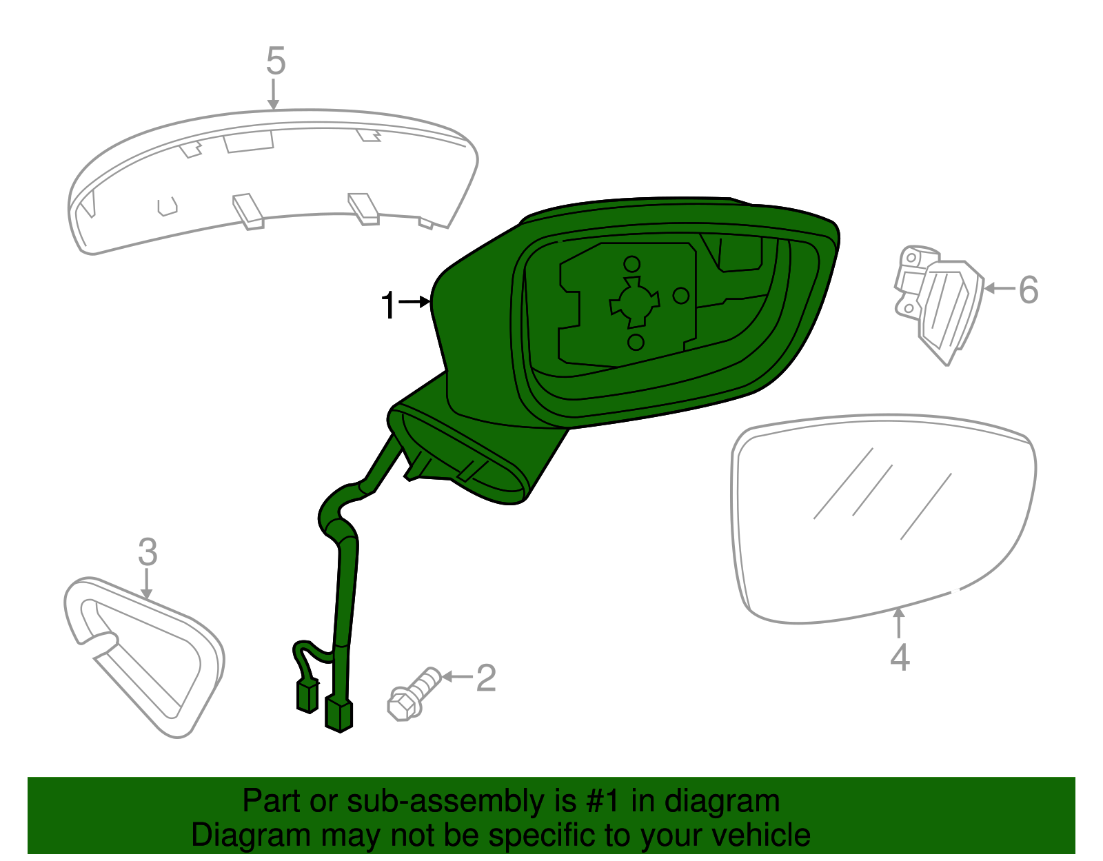2017-2018 Mazda 3 Mirror Assembly BACP-69-121A | Retail Performance ...