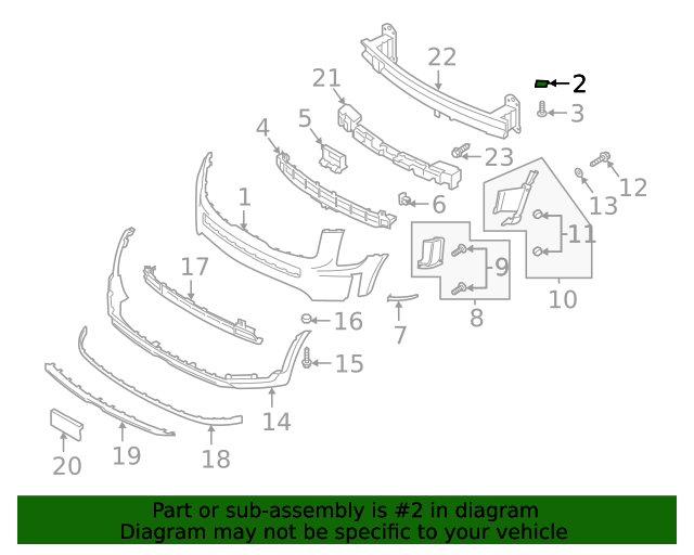 2020-2024 Kia Telluride Upper Cover Mount Bracket - Passenger Side (RH ...